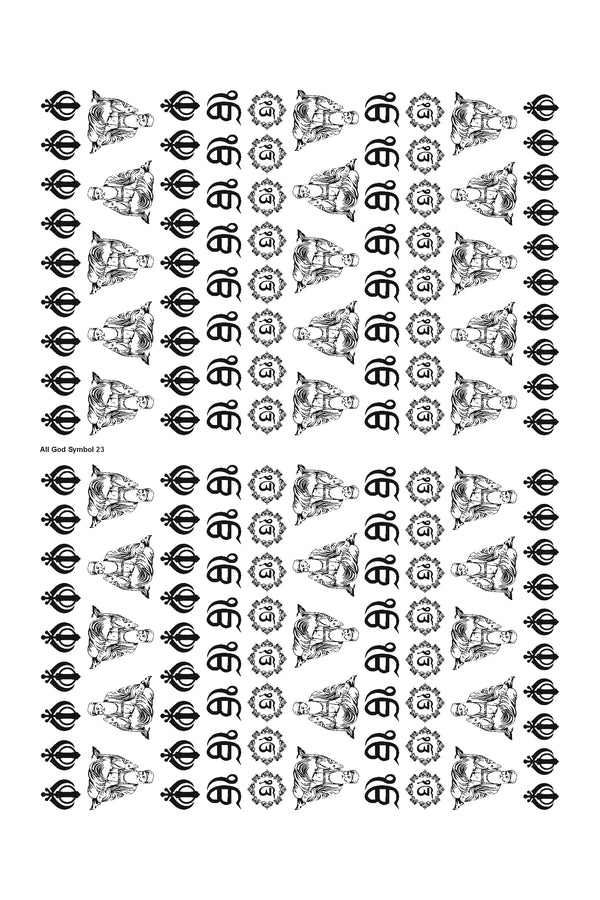 All God Symbols 23 A4 Size – Resin Sheets by Naitik Enterprise